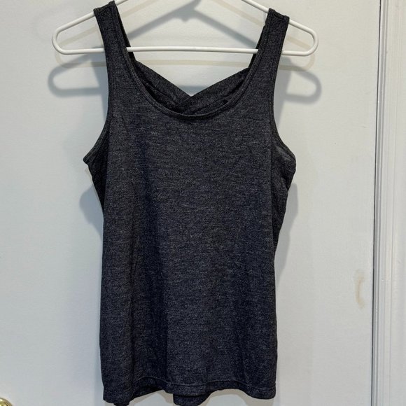 GAIAM | Tops | Gaiam Tank Top Cross Back With Side Slits In Grey Size S ...